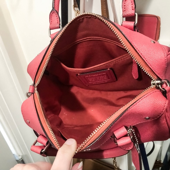 Coach | Bags | Coach Cross Body Satchel Wallet Watermelon Pink | Poshmark